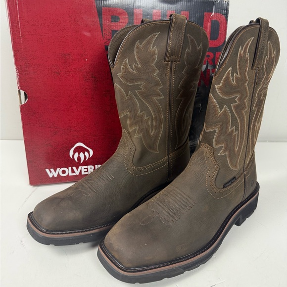 Wolverine | Shoes | Wolverine Rancher Leather Cowboy Work Boot W Steel ...